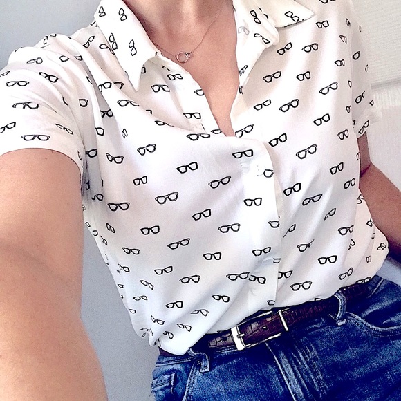 bohme | Tops | Bohme Spectacle Button Up Tee | Poshmark